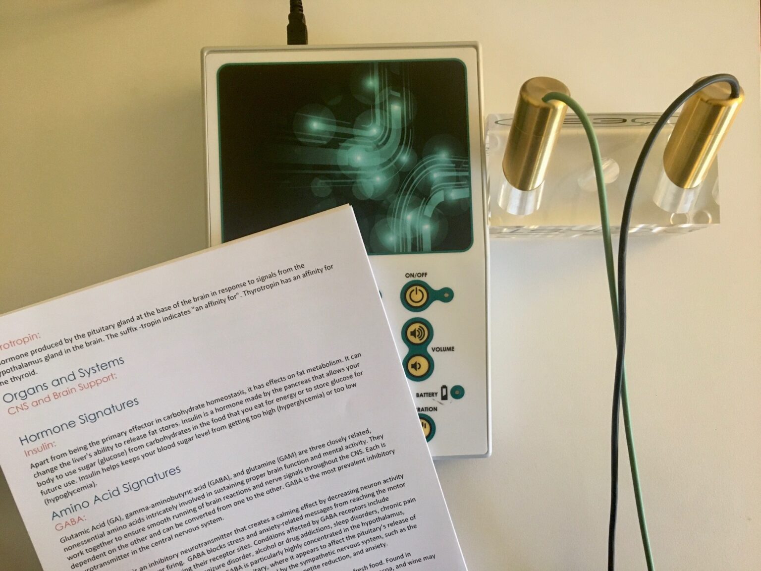 BIO-ENERGETIC TESTING