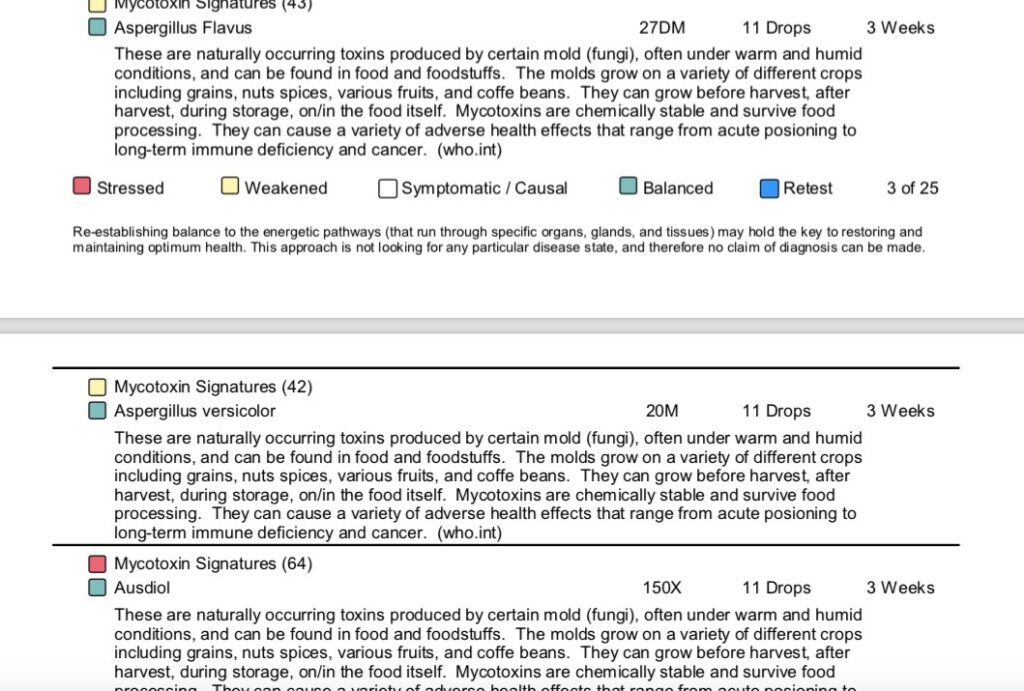 BIO-ENERGETIC TESTING